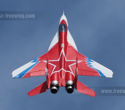 Freewing MiG-29 Red Star Twin 80mm EDF Jet Thrust Vector PNP Version